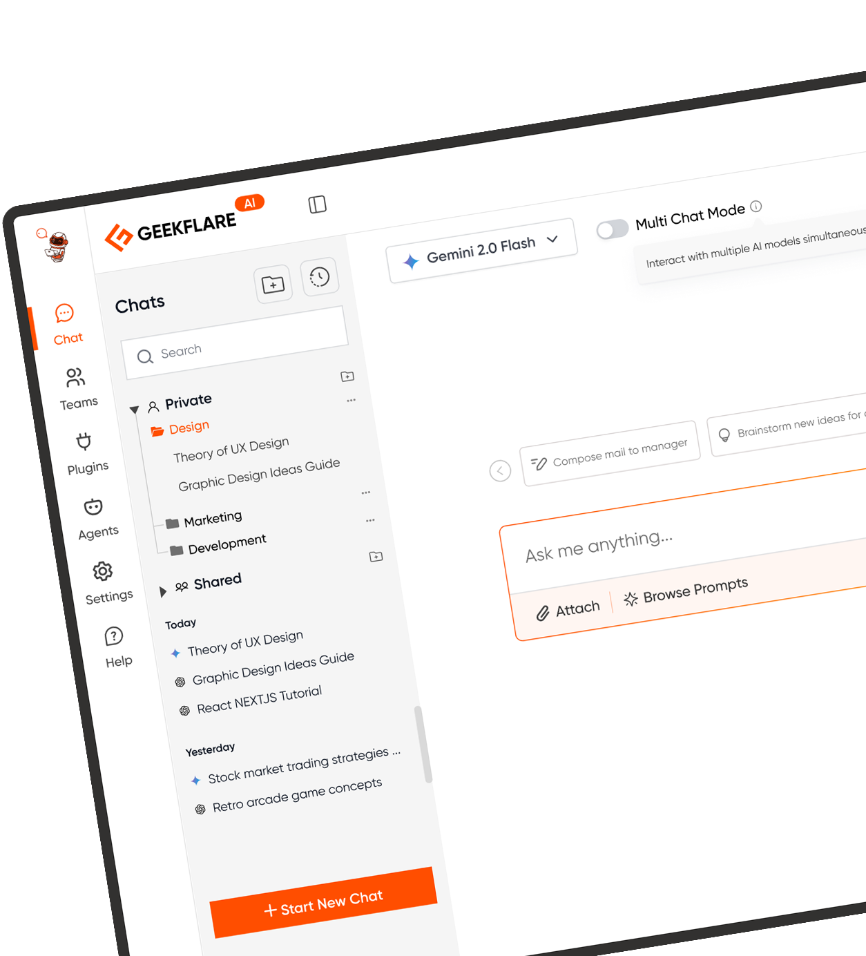 Multi AI Chat Platform for Business | Geekflare AI